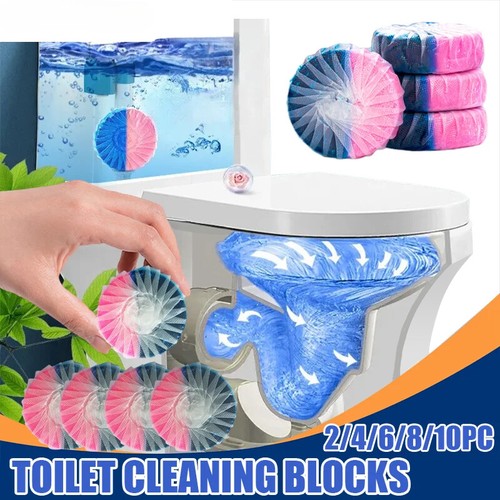 Toilet Bowl Cleaner Drain Tank Tablet Freshener Deodorization Stain ...