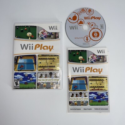 Wii Play Nintendo Wii 2007 Wii Complete Video Game Ping Pong Pool ...