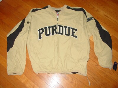 PURDUE BOILERMAKERS Athletics BASEBALL Warm-Up MAJESTIC Jacket NEW TAG ...