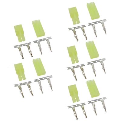 5 Pairs Mini Tamiya Style RC Connector Male + Female Car Truck Battery ...