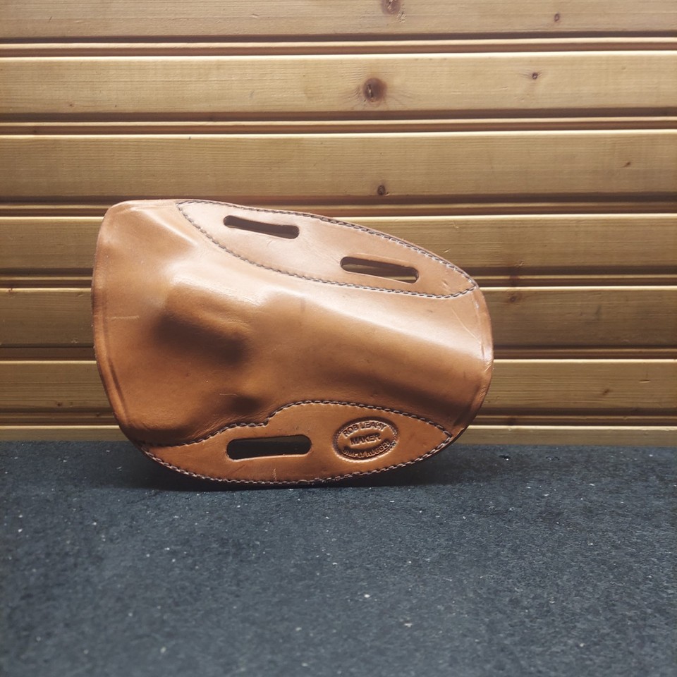 Rob Leahy Simply Rugged Brown Leather Lined OWB Holster For 5" Large S ...