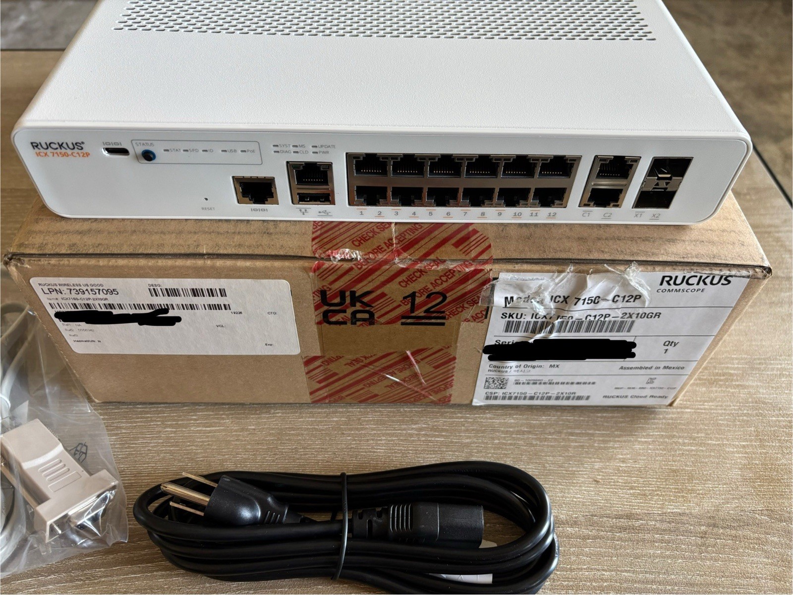 Ruckus ICX 7150-C12P 12-Ports Rack Compact PoE Switch for sale online ...