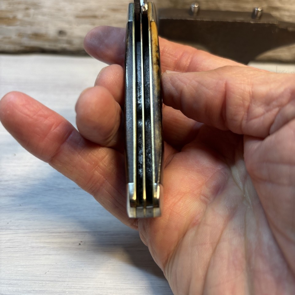 1983 Case XX 6207 SP SSP Mini-Trapper Pocket Knife Pretty Bone Handle 7 ...