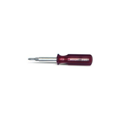 Wright Tool 9182 Robinson Style Square 4-in-1 Screwdriver, #0, #1, #2 ...