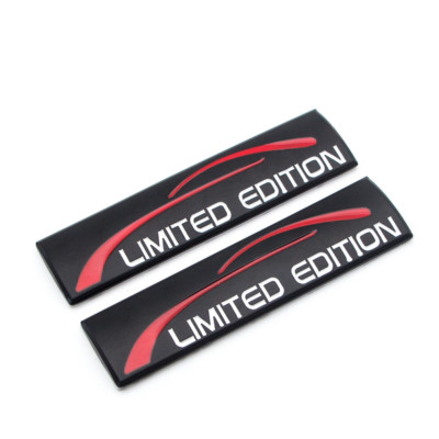2x Car Body Black LIMITED EDITION Badge Sport Rear Trunk Tailgate ...