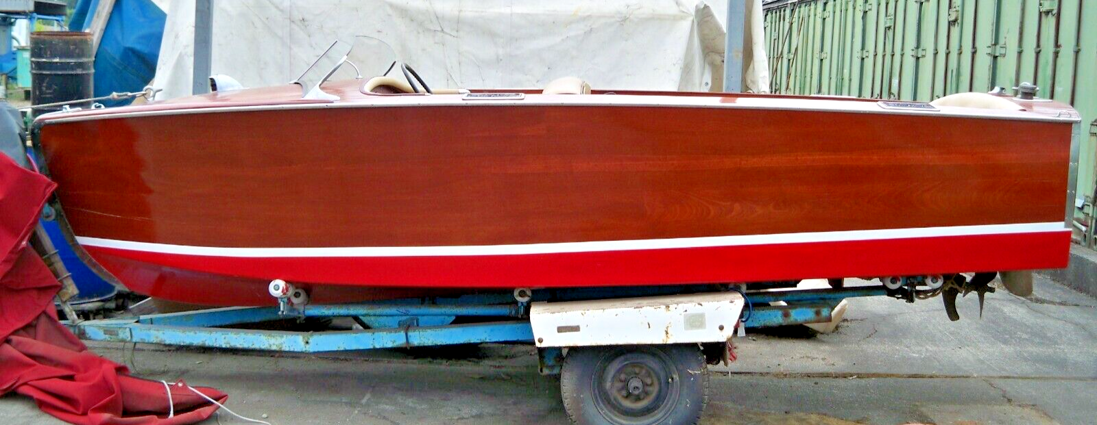 1946 Gar Wood 16ft Runabout boat w/ 283 chevy V8 id:837 | eBay