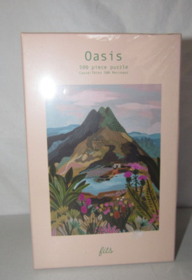NEW FITS PUZZLES RHI JAMES ART TROPICAL MOUNTAIN OASIS 500 PIECE JIGSAW ...