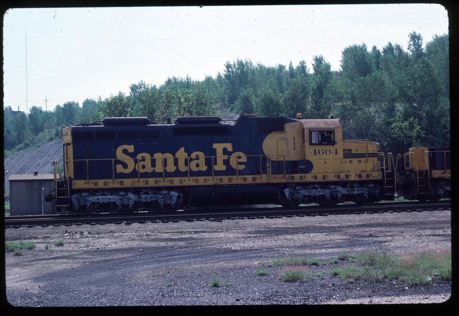 Original Rail Slide - ATSF Santa Fe 4604 Kansas City KS 9-19-1981 SD26 ...