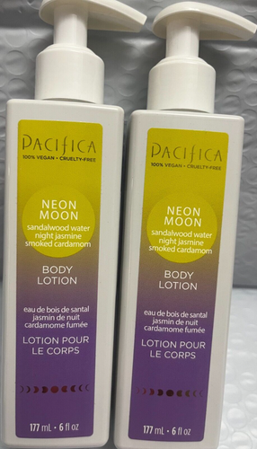 PACIFICA NEON MOON BODY LOTION SANDALWOOD,NIGHT JASMINE VEGAN 6FLOZ ...