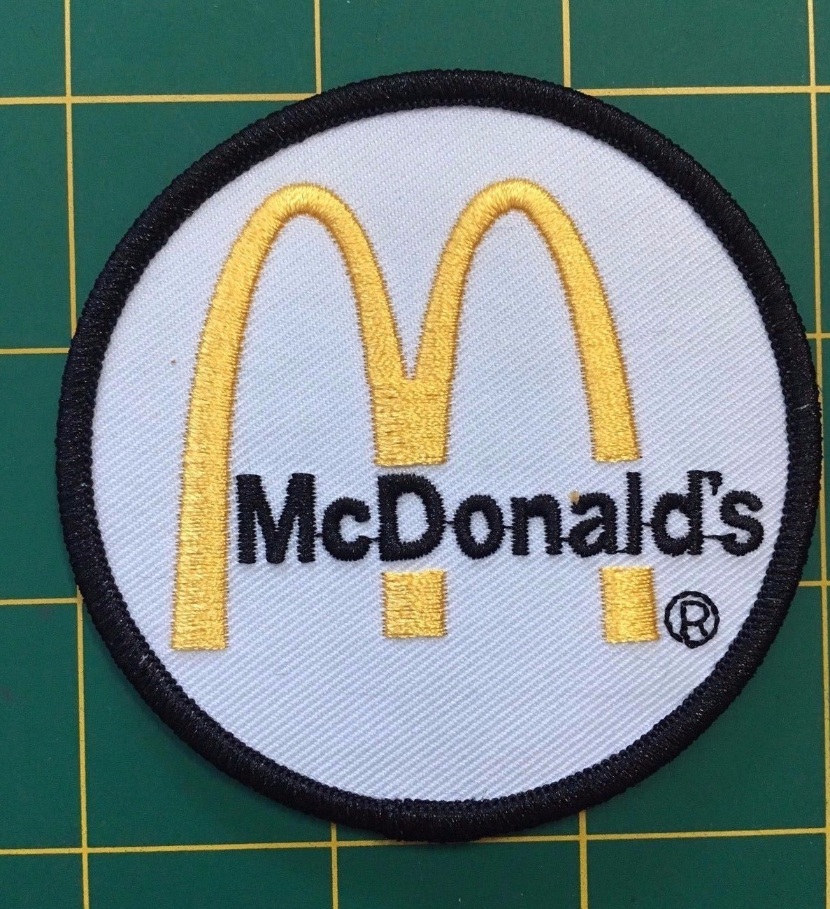 McDonald's patch Golden Arches McDonalds patch embroidered patch 3" dia ...