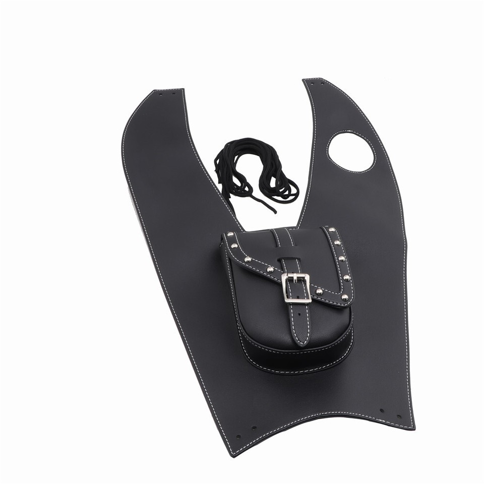 Black Artificial Leather Tank Cap Panel Cover Pad Bag For Suzuki ...