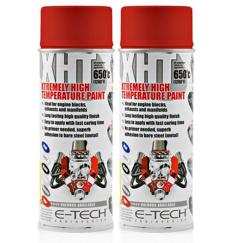 2 x XHT 400ml High Temp Car Bike Engine, Tail Pipe & Exhaust Metal ...