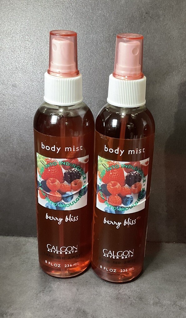 Coty Calgon Berry Bliss After Bath Body Mist 8oz Lot Of 2 | eBay