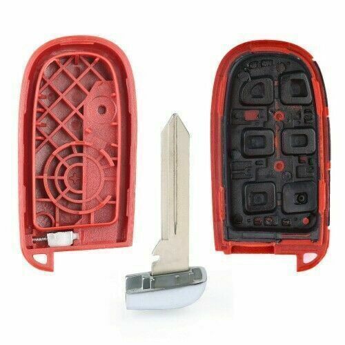 Red Replacement Remote Key Shell Case Fob 5B for Chrysler Jeep Dodge ...