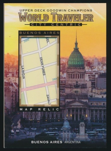 2022 Goodwin Champions World Traveler City Centric Map Relic #WTC-13 D ...