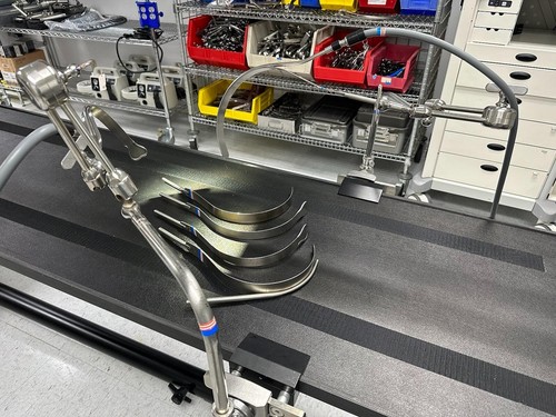 Automated Medical Iron Intern Retractor Rectal Set, Fiber Optic Blades ...