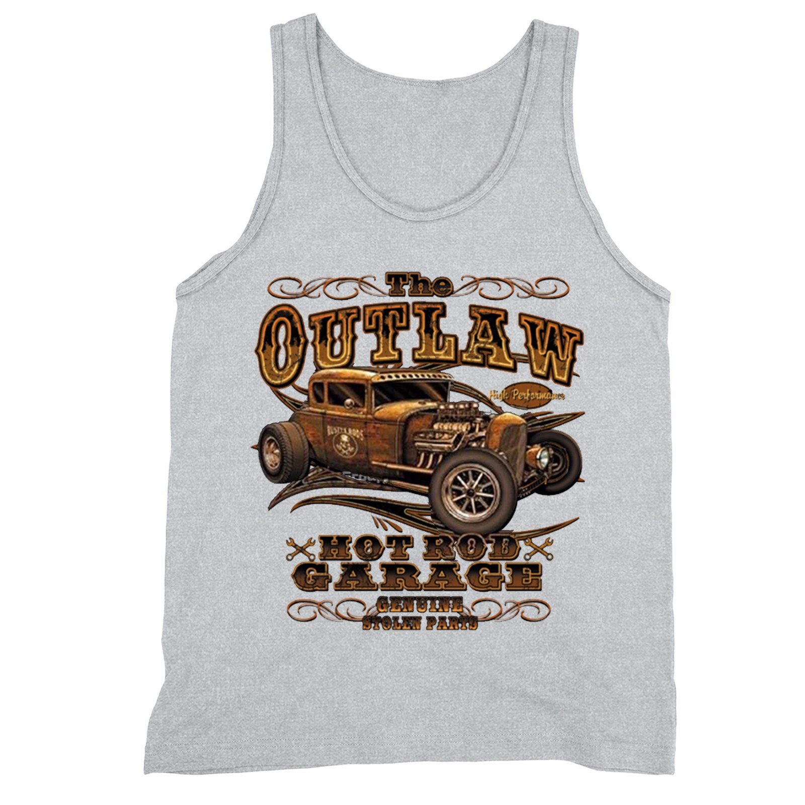 Outlaw Hot Rod Garage Tank USA America Patriot Motorcycle Car Tanktop ...