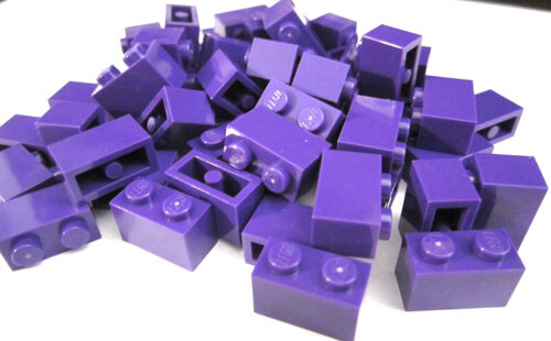 Lego 1x2 Purple Bricks (50 pieces) #3004 | eBay