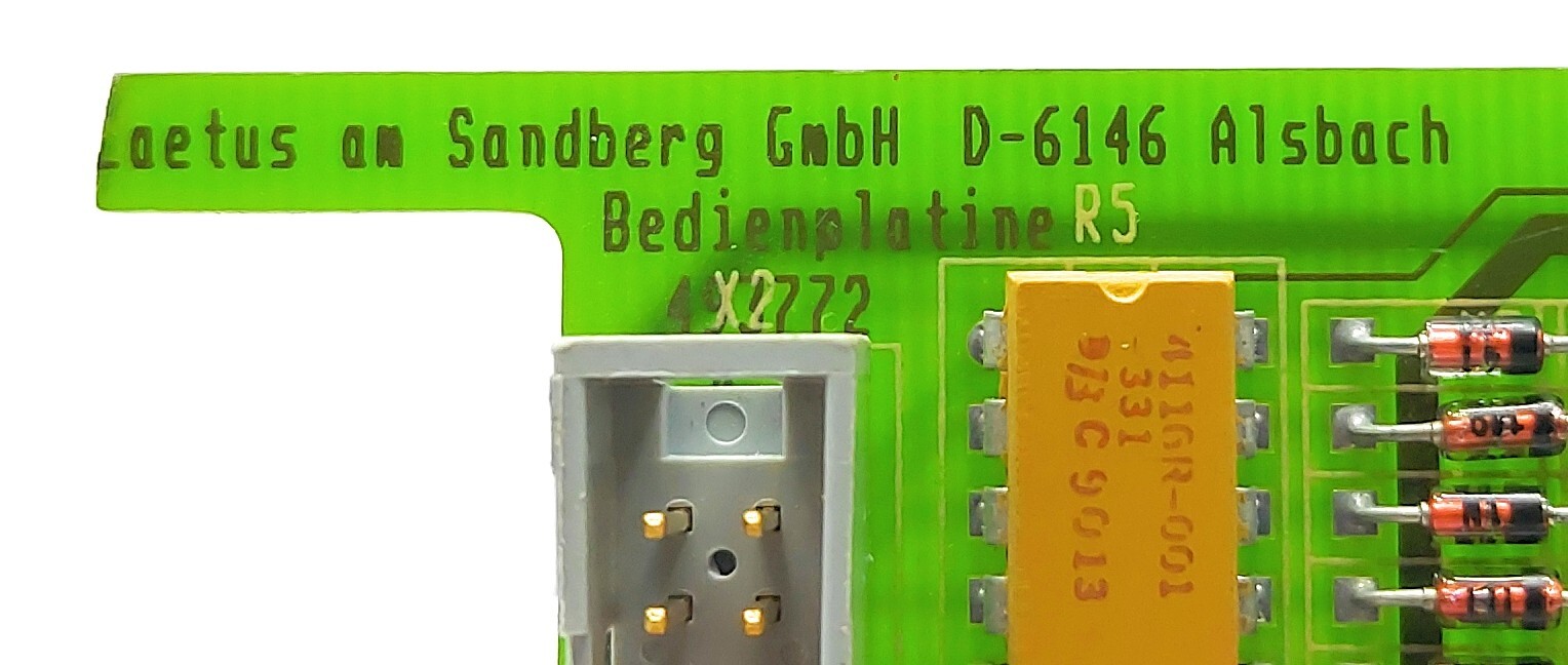 Laetus Sandberg ARGUS 4 Bedienplatine 493772 V.3 Circuit Board | eBay