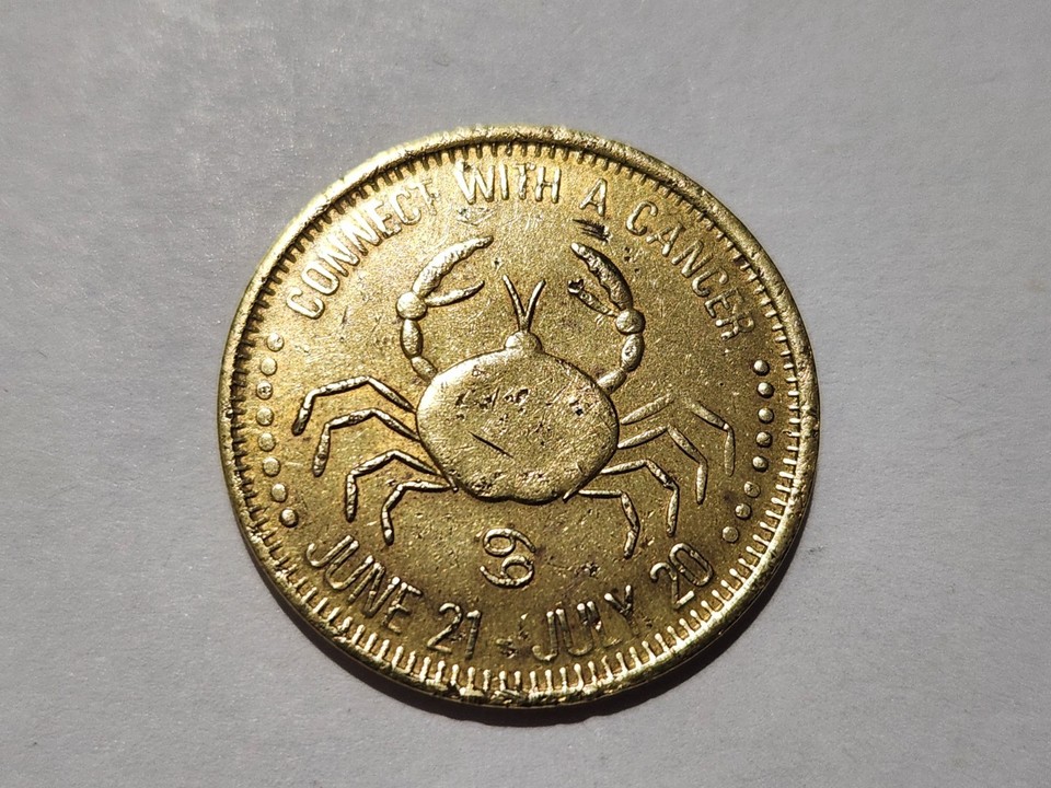 Cancer Zodiac Astrology Adult Pocket Token | eBay