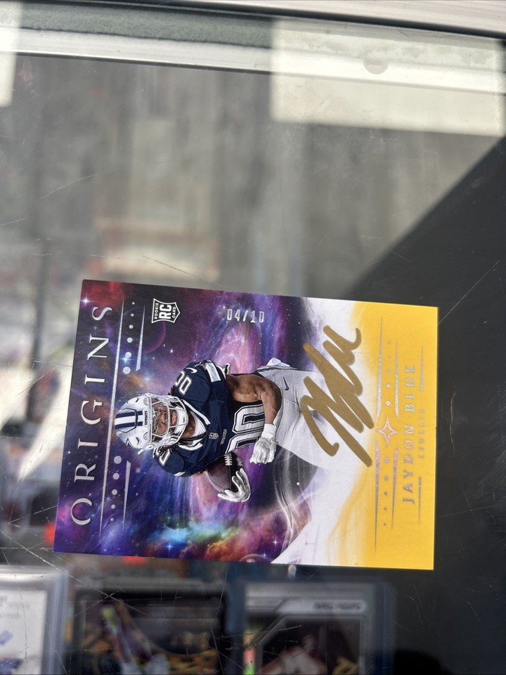 2025 Panini Origins FOTL Jaydon Blue GOLD Ink On Card Rookie Auto #04/ ...