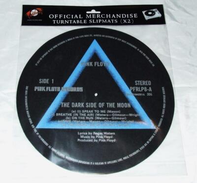 Pink Floyd Turntable Slipmat Set of 2 Dark Side of the Moon Rock | eBay