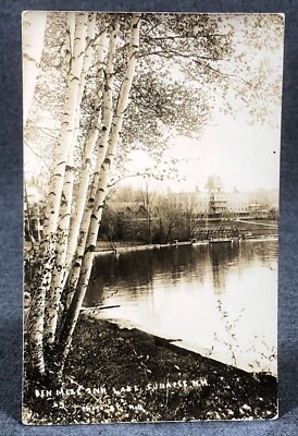 Ben Mere Inn Lake Sunapee NH Antique Real Photo Postcard RPPC View DB ...
