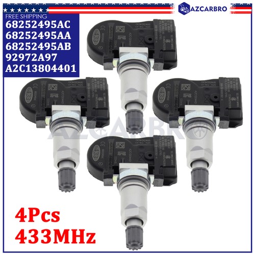 68252495AC SET (4) TPMS Tire Pressure Sensor for 18-20 Dodge Durango ...