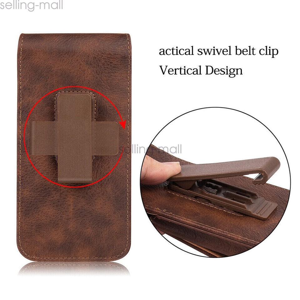 Cell Phones Vertical Leather Case Pouch Cover Belt Clip Holster with ...