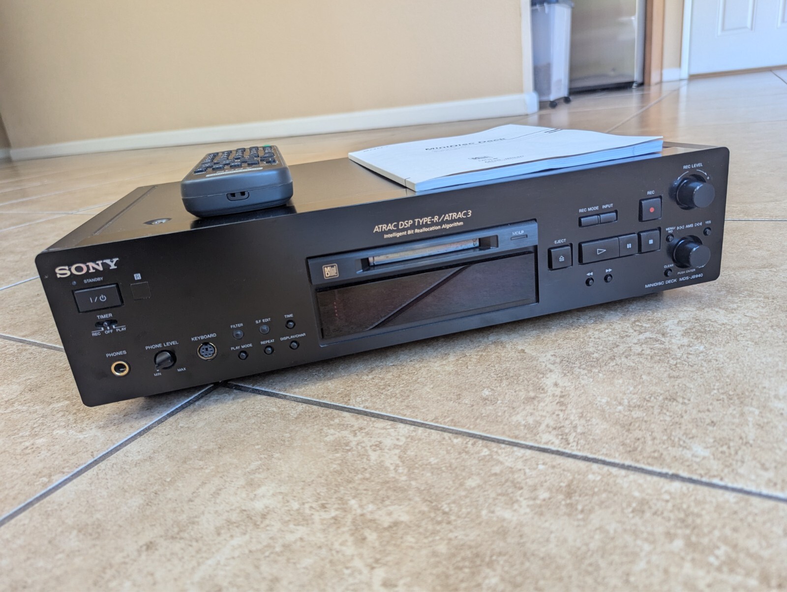 Sony MDS-JB940 Minidisc Deck Player and Recorder with PS2 Keyboard ...