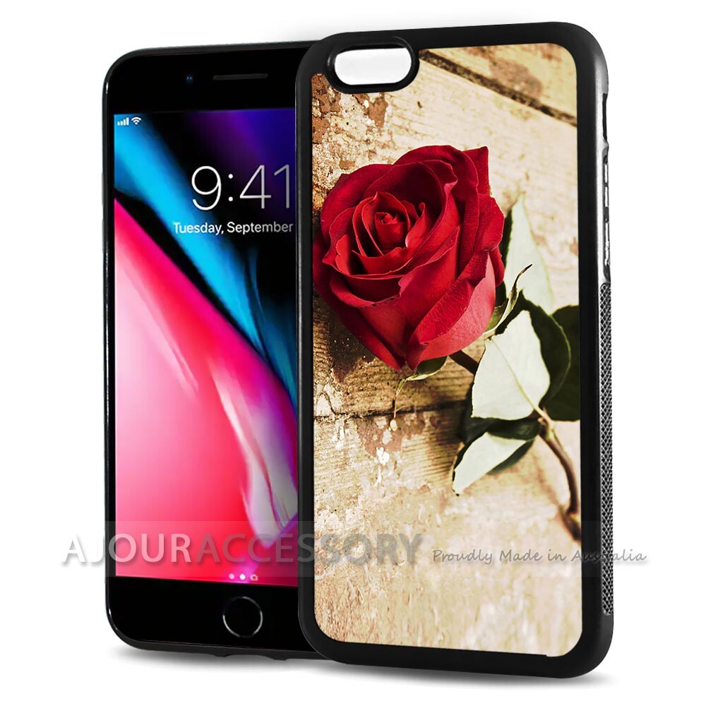 ( For iPhone 7 Plus ) Back Case Cover AJ10324 Red Rose | eBay