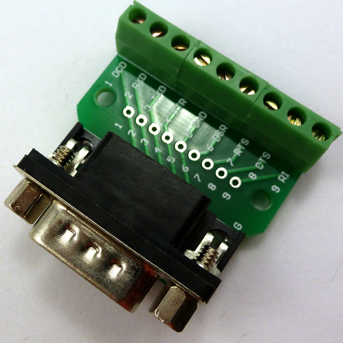 DB9 D SUB DE9 UART RS232 RS485 422 Male Connector 9 Pin Terminal ...