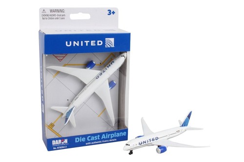 5.75 Inch Boeing 787 United Airlines Diecast Model APPROX 1/388 Scale ...