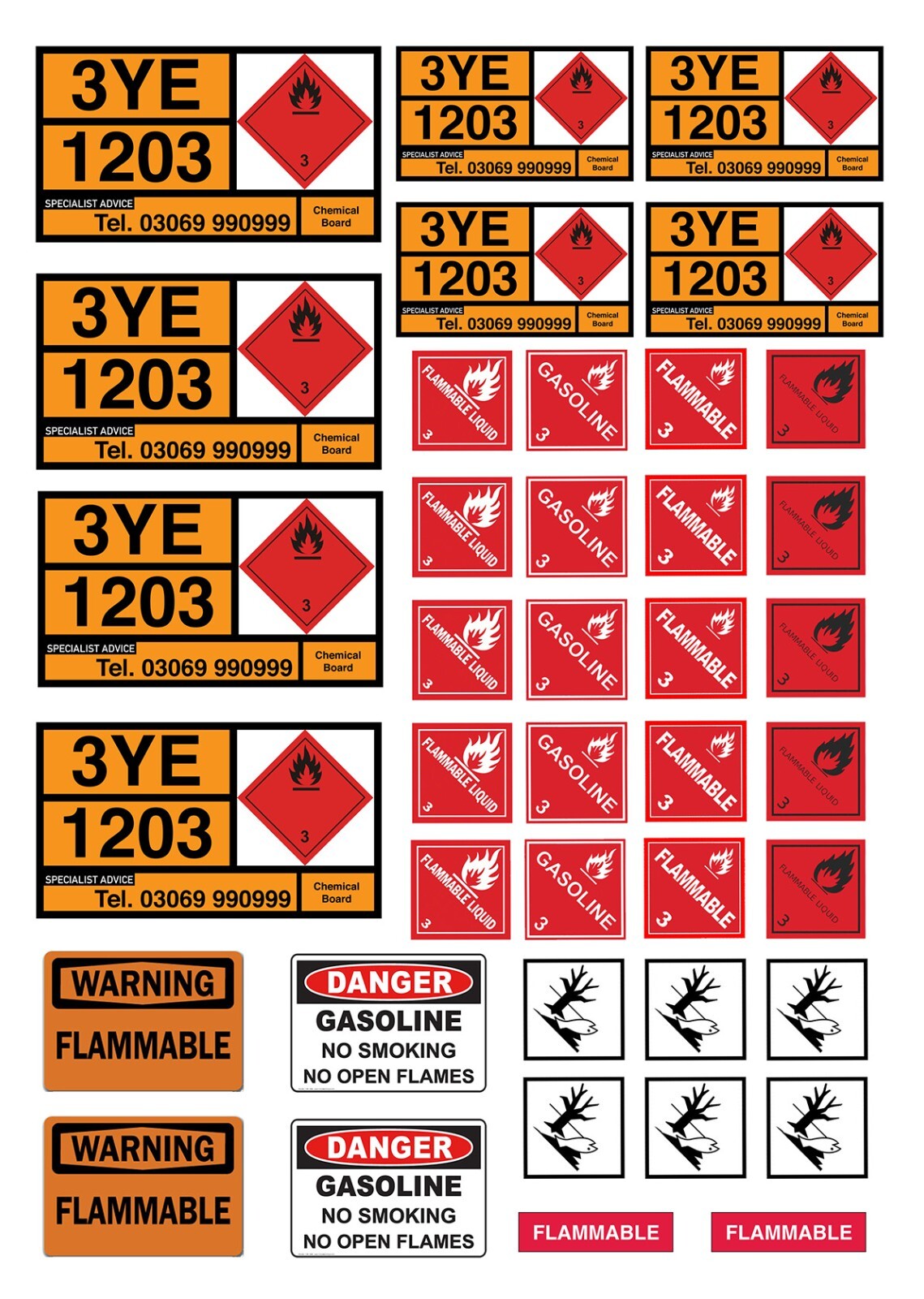 1/25 scale model USA UK gasoline tank truck placards semi tanker truck ...