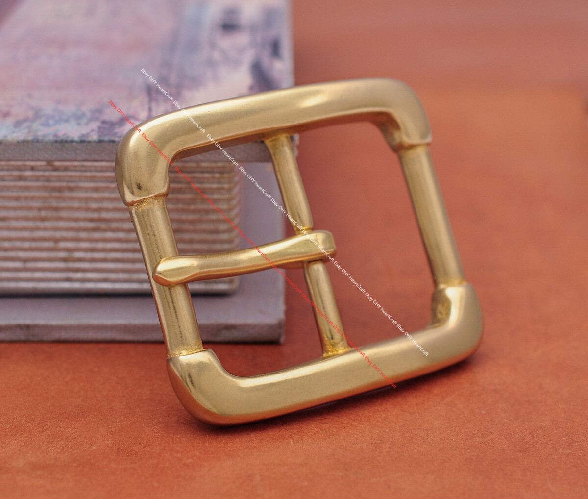 40mm HEAVY DUTY SOLID BRASS COWBOY CENTER BAR BELT BUCKLE LEATHERCRAFTS ...