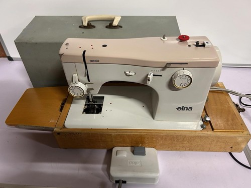 VIntage Elna Special Sewing Machine In Case Tested Working | eBay UK