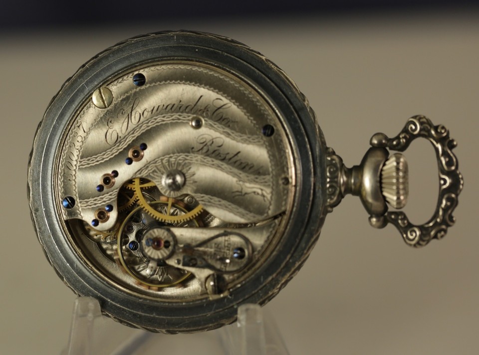 SCARCE J Size E Howard SERIES X OPEN FACE~RUNNING ~ATTTRACTIVE RE-CASED ...