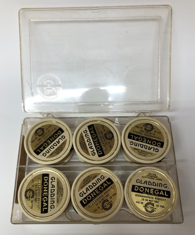 6 Vintage Gladding Donegal fishing line Spoons CuttyHunk Linen Old ...