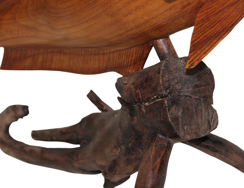 CARVED WOOD MAHI MAHI TROPHY DOLPHIN HEAD CARVING SPORT OCEAN FISHING ...