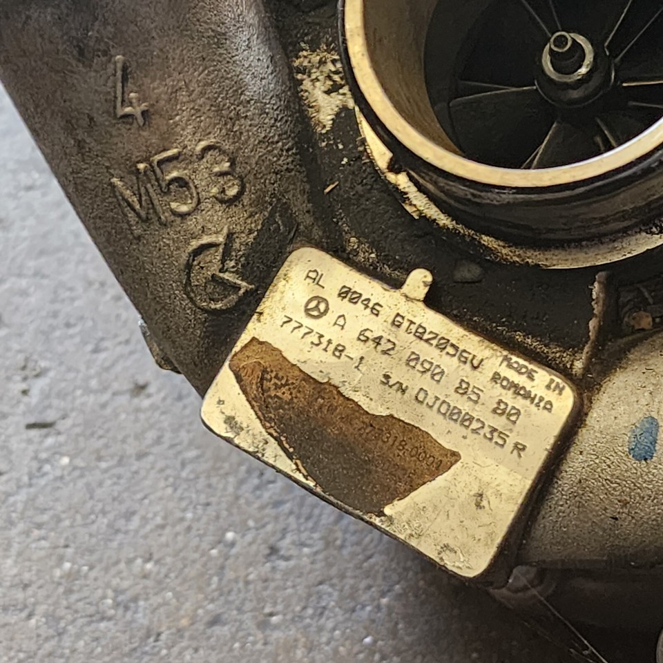 TURBO TURBOCHARGER GARRETT MERCEDES W212 E350 ML350 GL350 DIESEL OEM ...