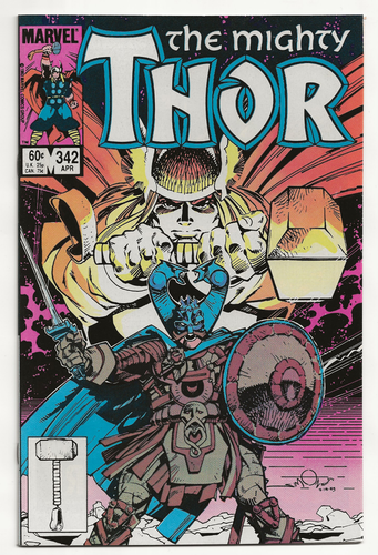NM- 9.2 MIGHTY THOR 342 Surtur Sword, BETA RAY BILL, Odin Walt Simonson ...