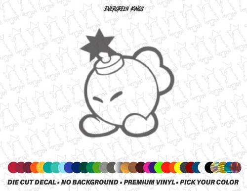 BOMB Decal - Sticker Mario Gamer Anime Bomb Chibi JDM Logo - Pick Your ...