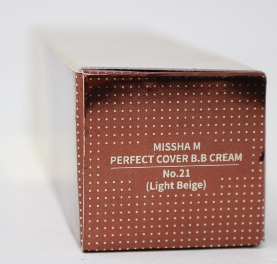 M Perfect Cover B.B Cream, SPF 42 PA+++, No. 21 Light Beige, 1.7 oz (50 ...