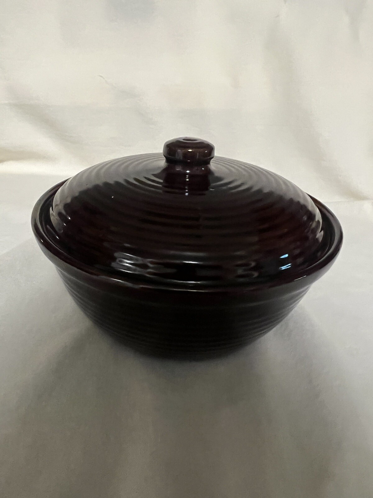 VTG Harcrest Oven Proof Stoneware Bean Pot w/ Lid - Made in USA | eBay