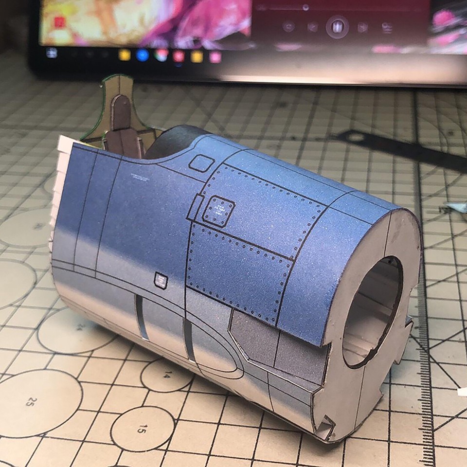 DIY 1:32 Grumman F6F-3 Hellcat Fighter Paper Model Plane Model Handmade ...