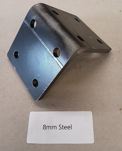 ANGLE BRACKETS 100 X 100 X 100MM Wide 8MM THICK Steel bolt On Angle ...