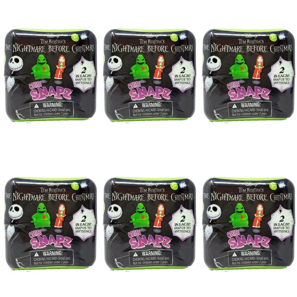 Disney The Nightmare Before Christmas Chibi Snapz - Lot of 6 Sealed ...