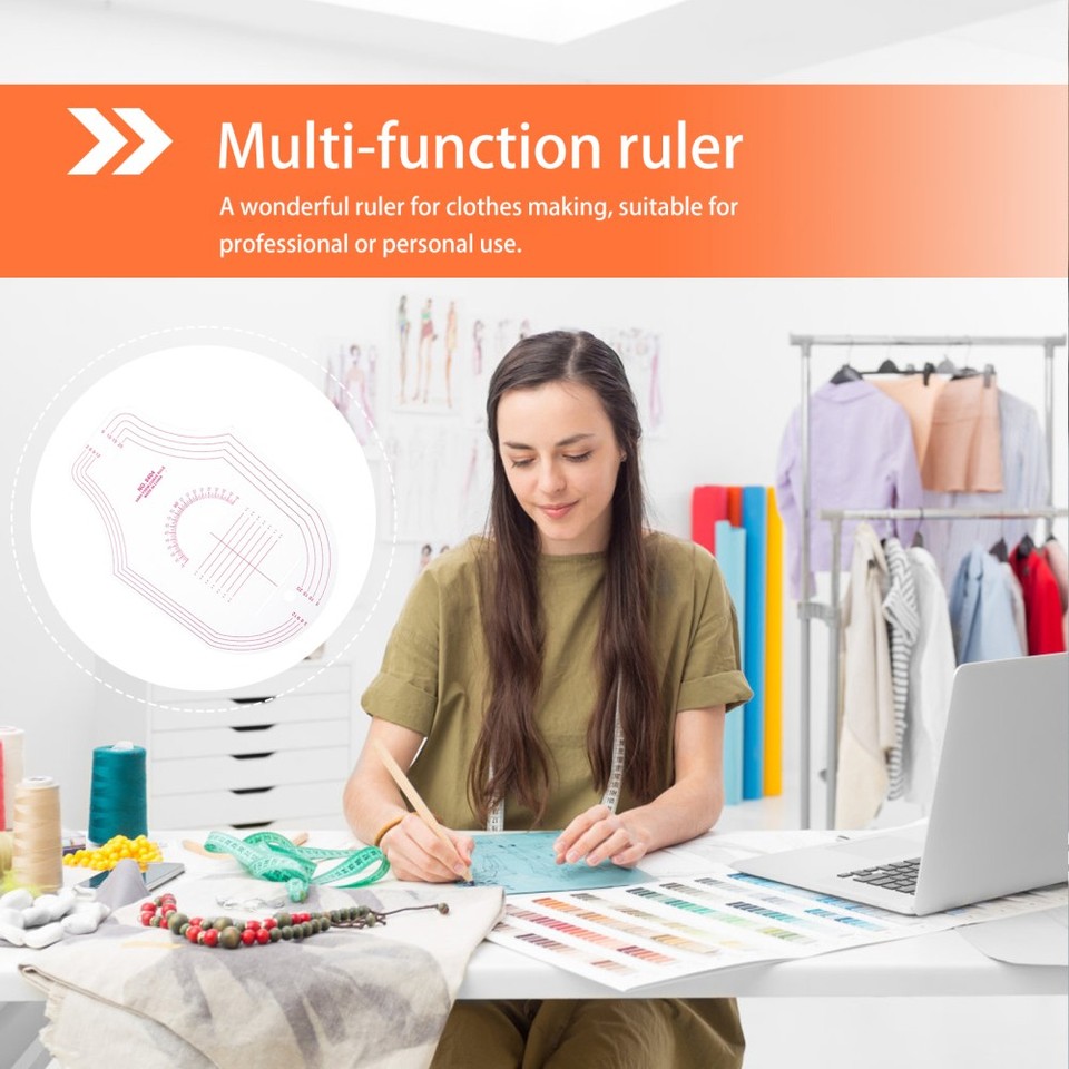 Multifunctional Line Tracing Ruler Sewing Rulers for Fabric Garments | eBay