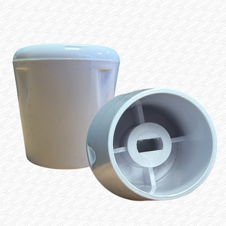 2 x Replacement White Lockshield Radiator Valve Wheel Heads Handles ...