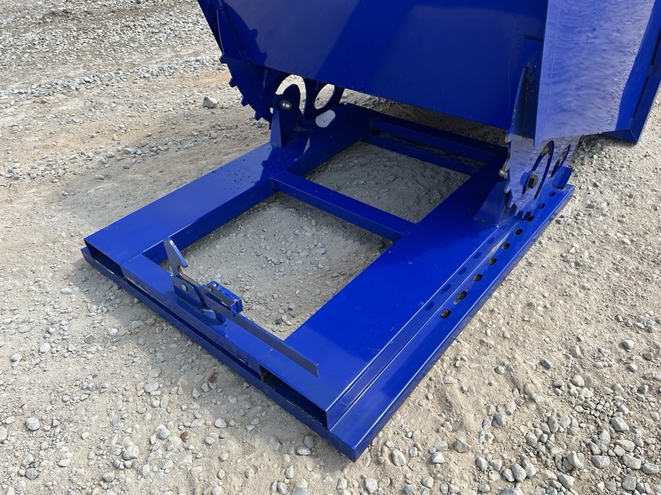 1 Cubic Yard Self Dumping Trash Hopper Fits Fork Lift Pallet Forks Free ...